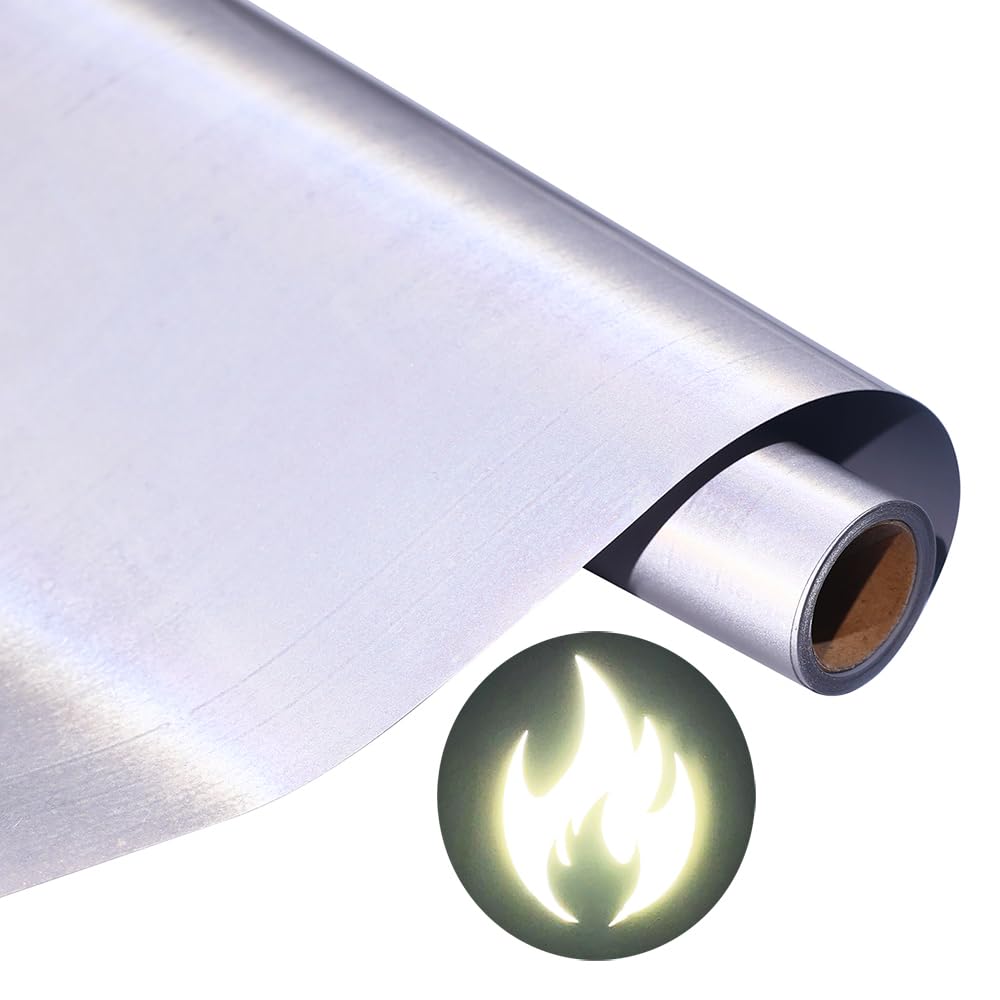Amazon.com: Reflective HTV Vinyl Rolls Reflective Heat Transfer Vinyl ...