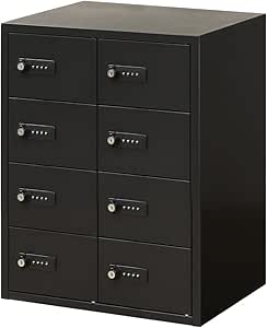 Amazon.co.jp: LOOKIT Locker Valuables Box, 2 Rows 4 Tiers, For 8 People ...