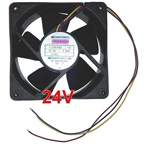 Amazon.com: Mechatronics 120x120x38mm 24 Volt Fan with Locker Rotor ...