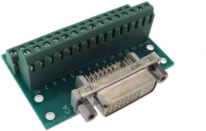 Amazon.com: DVI 24+5 Female Signals Breakout Board Screw terminals ...
