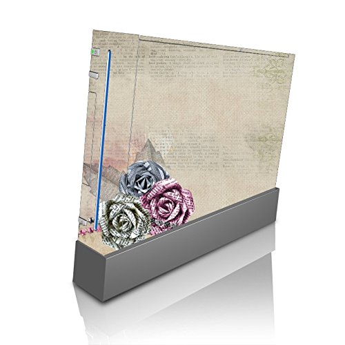 Amazon.com: Rose Roses Paper Fancy Background Pattern Wii Console Vinyl ...