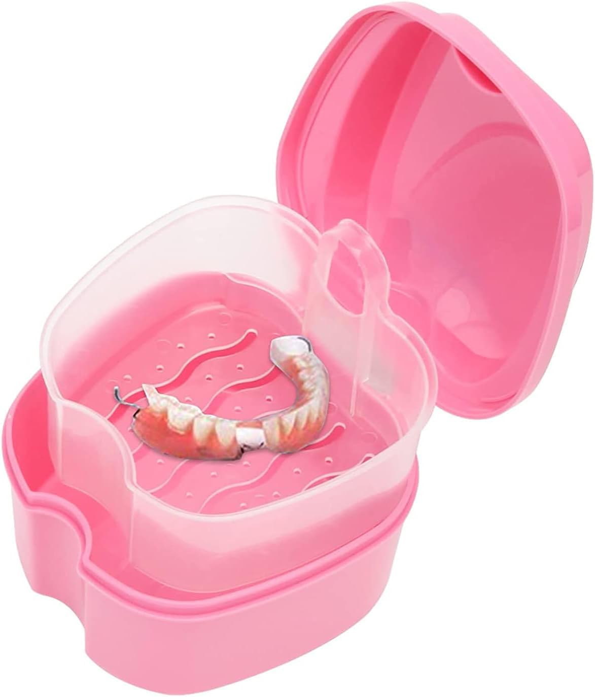 Denture Case Orthodontic Dental Retainer Box False Teeth Storage ...