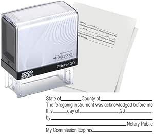 Amazon.com : Handy Stamps Professional Acknowledgement Notary Stamps Self Inking Stamp for Sworn ...
