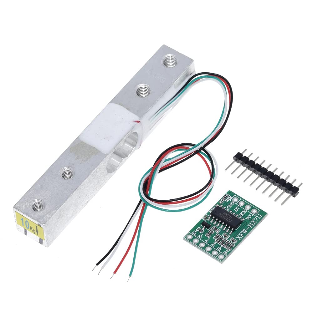Buy ShangHJ 10KG Load Cell Weighing Pressure Sensor + HX711 Amplifier ...