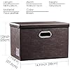 Amazon.com - PRANDOM Foldable Storage Bins with Lids [5-Pack] Leather ...
