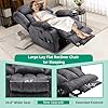 Amazon.com: VIVIJASON Tall Man Large Dual Motor Power Lift Recliner Chair with Extended Footrest ...