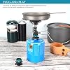 Jeebel Camp Valve Cartridge Adapter for Campingaz Easy-Click/CV Gas ...