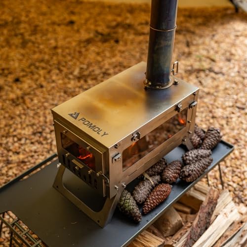 Titanium Portable Camping Stove for Hiking, Cooking, Heating