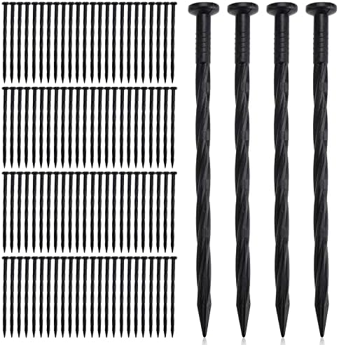 Amazon.com : SanSanYa 260pcs Landscape Anchoring Spikes Plastic Edging ...