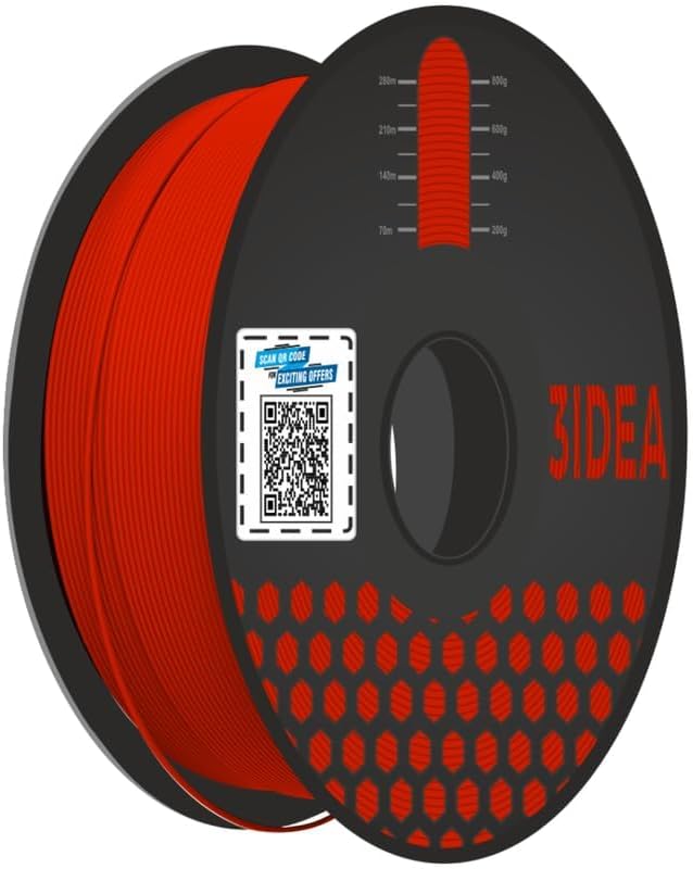 3idea Premium PLA (Red) 3D Printer Filament 1.75mm Dimensional Accuracy ...