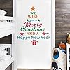 Amazon.com: Christmas Tree Letters Wall Decal Wall Art Sticker, Peel ...