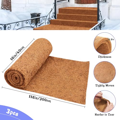 Snapklik.com : 3 Pack No Slip Ice And Snow Carpet Mats- 16 X 118 Inch ...