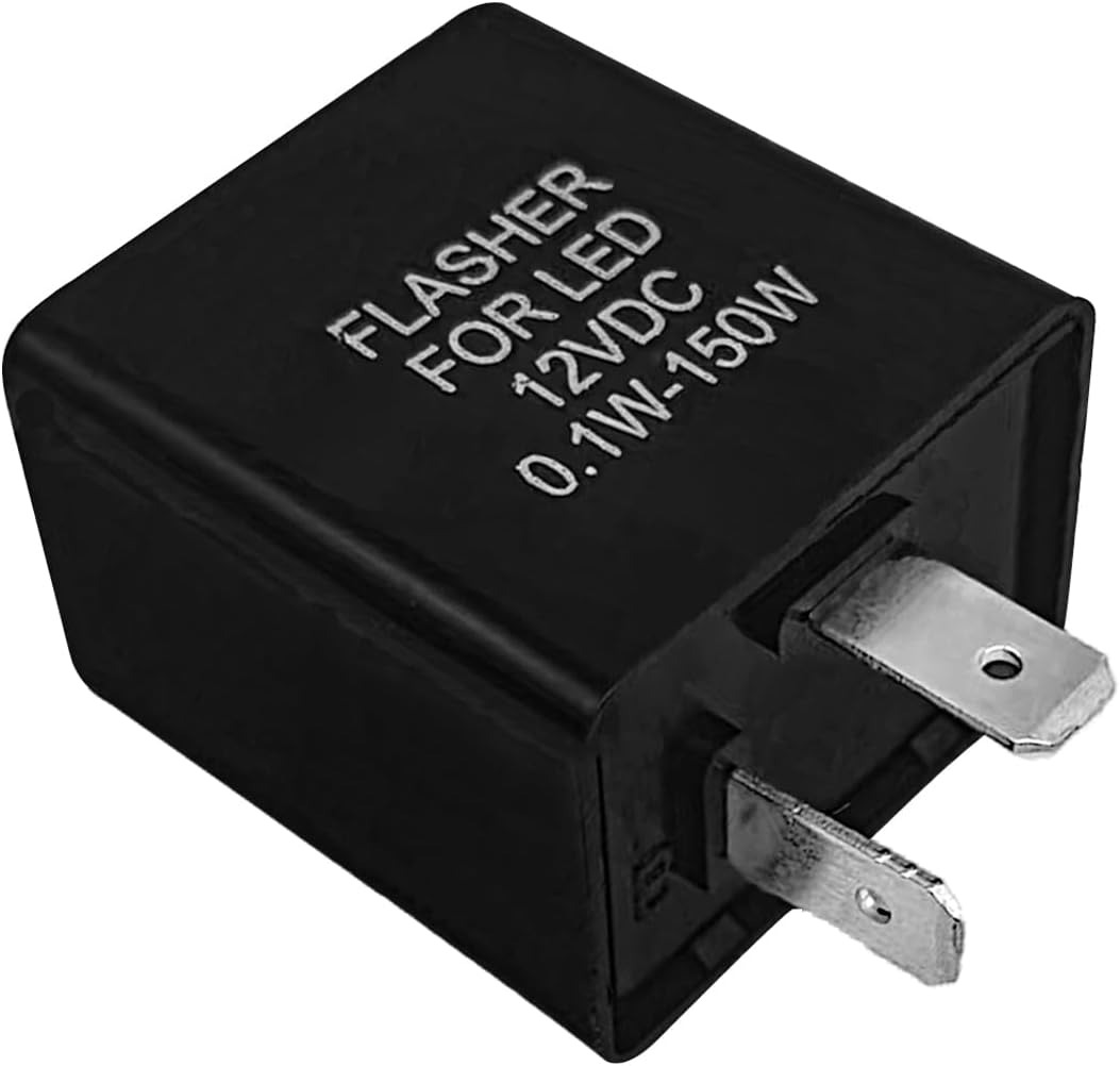 Amazon.com: 2 Pin 12V Electronic Flasher Relay for LED Turn Signals ...