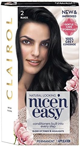 Clairol Nice’n Easy Crème Natural Looking Permanent Hair Colour, 2 ...