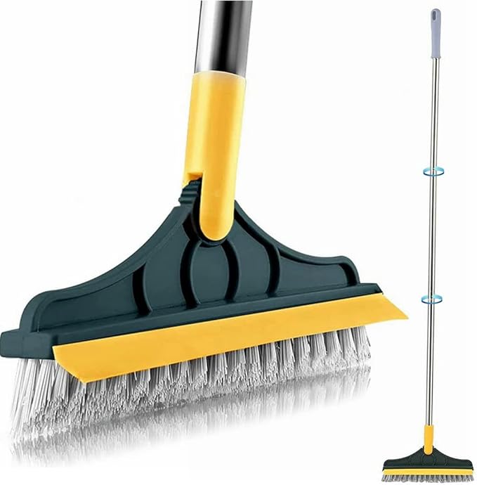 Amazon.com: 2 in 1 Cleaning Scrub Brush Grout Brush Scrapee 3 Poles 47. ...