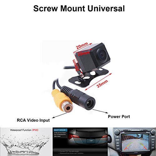 Snapklik.com : Car Auto Rear View Camera Backup Cam Bumper Screw Mount ...
