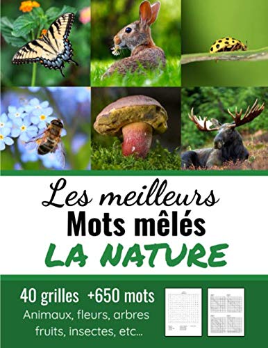 Les meilleurs Mots mêlés La nature: Mots cachés Adultes sur la Nature ...