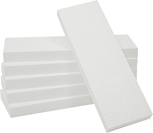 Amazon.com: 6 Pack White Foam Sheets 1 Inch Thick, Polystyrene ...