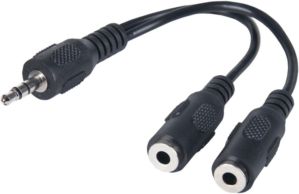 Amazon.com: Manhattan 393942 Stereo Y Adapter 3.5Mm Male To 2X 3.5Mm ...