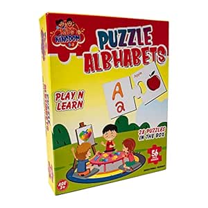 Buy Meeksky Alphabets Jigsaw Puzzle with Pictures- 2 Piece Alphabet ...