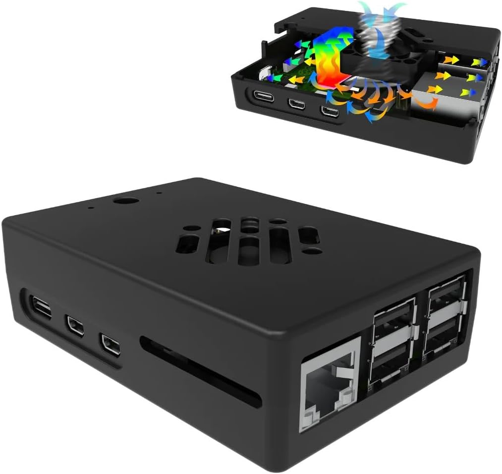 Amazon.com: Vilros Raspberry Pi 5 Compatible Wave Aluminum Alloy Active ...