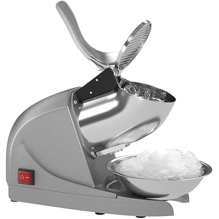 Amazon.com: ZENY Ice Shaver Machine Electric Snow Cone Maker Stainless ...