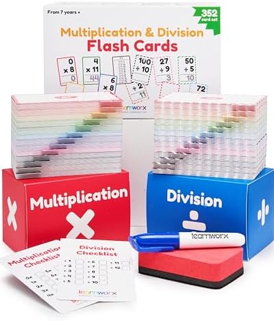 Amazon.com : JoyCat Multiplication Flash Cards + Pop Fidget Chart- 156 ...