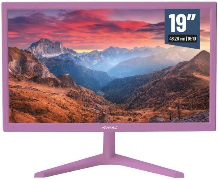 Monitor 19' HD LED, 60hz, HDMI, VGA, 3.6ms Roxo - MYMAX | Amazon.com.br