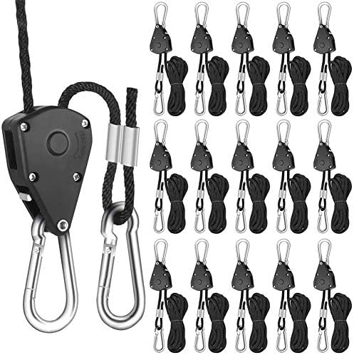 AC Infinity, Adjustable 8-ft Long Rope Hanger, Heavy-Duty Stainless ...
