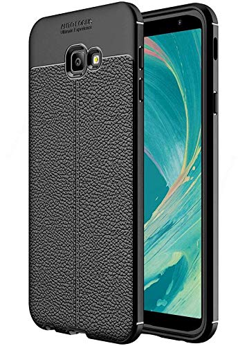 Generic Leather Texture Shock-Proof TPU Back case Cover Black for ...