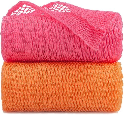 Amazon.com: Zerwhil 2 Pieces African Net Sponge, Authentic Real African ...