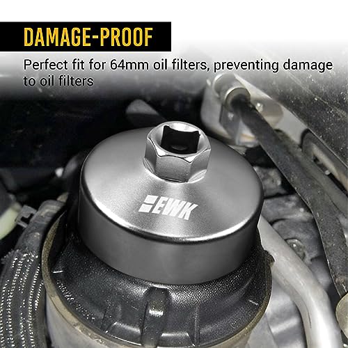 Snapklik.com : EWK 64mm 14 Flutes Forged Carbon Steel Oil Filter Wrench ...