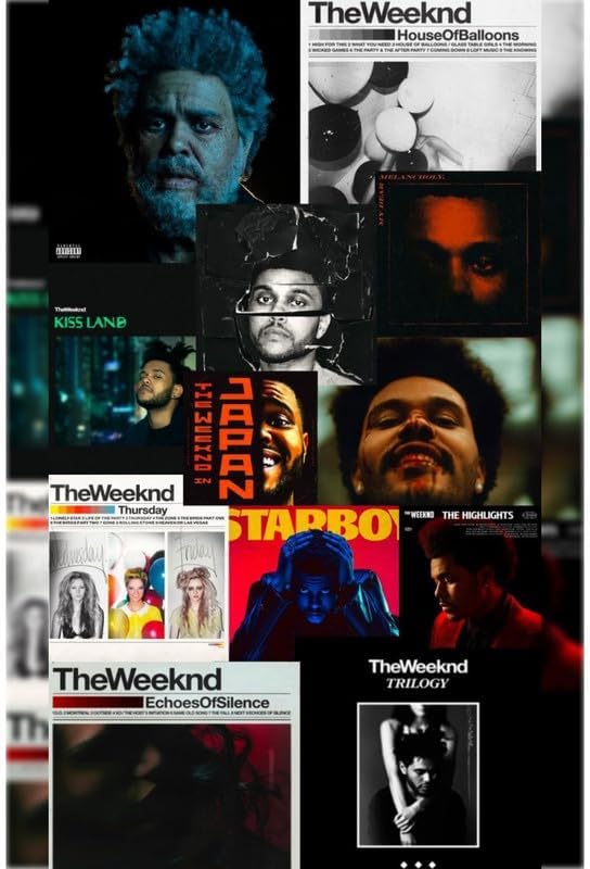 POSTER WALLAH The Weeknd Poster for Home Office and Student Room Wall ...
