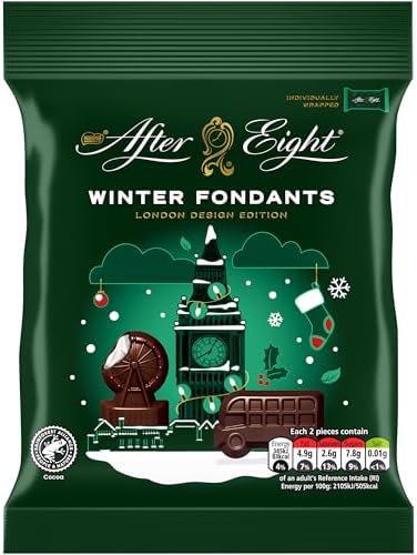 After Eight Winter Fondants Dark Mint Chocolate Bag, 57g : Amazon.co.uk ...