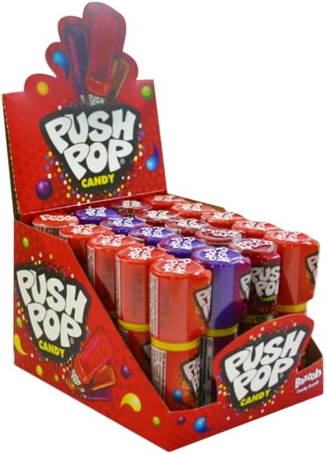 Bazooka Push Pop 20 Pack – 15g Lollipops – Assorted Fruity Flavours ...