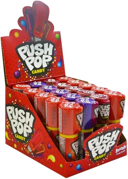 Bazooka Push Pop 20 Pack – 15g Lollipops – Assorted Fruity Flavours ...