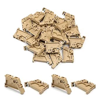 Fielect EW-35 DIN Rail Terminal Block End Stopper Mount Clips CE ...