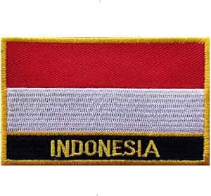 Amazon.com: Uijokdef 1 PCS Indonesia Flag Patches Iron On or Sew On ...