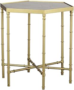 Amazon.com: MADISON PARK SIGNATURE Lauren End Table Antique Gold See ...