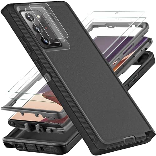 Amazon.com: YKHJKLEC for Samsung Galaxy Note 20 Ultra Case, with 2Pcs [Self Healing Flexible TPU ...