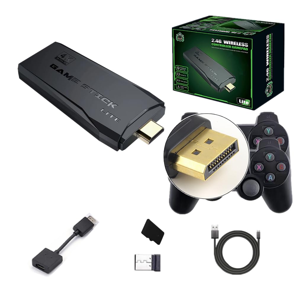 Retro Game Console with Wireless Controllers Built-in 9 Emulators ...