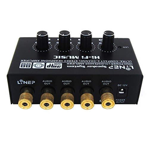 Audio Signal Amplifier Microphone/Sound Amplifier Preamp Switch 4 ...