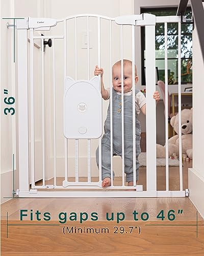 Snapklik.com : Cumbor 36" Extra Tall Durable Baby Gate