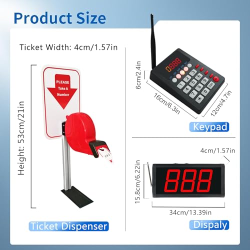 Snapklik.com : Take A Number System Queue Wireless Calling System ...