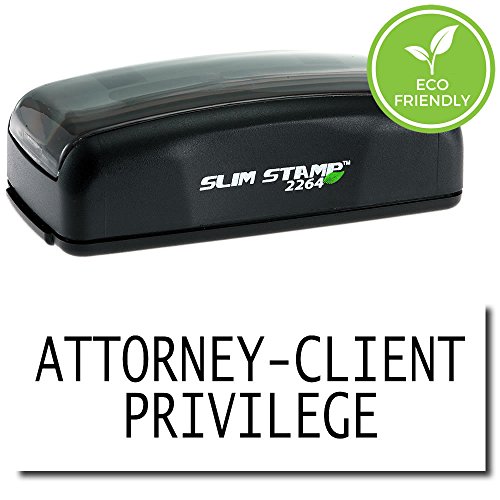 Amazon.com: Large Pre-Inked Attorney-Client Privilege Stamp (Blue Ink ...