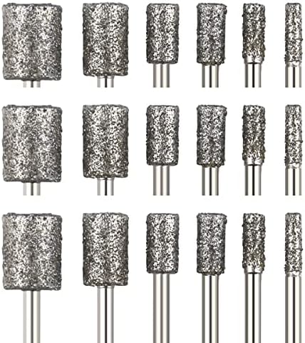 Amazon.com: CBRIGHT 1/8 Shank Diamond Grinding Burr Drill Bit,30pcs 46 ...