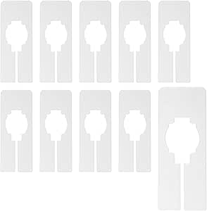 Closet Dividers, 10 Pcs White Rectangular Blank Clothing Rack Size ...