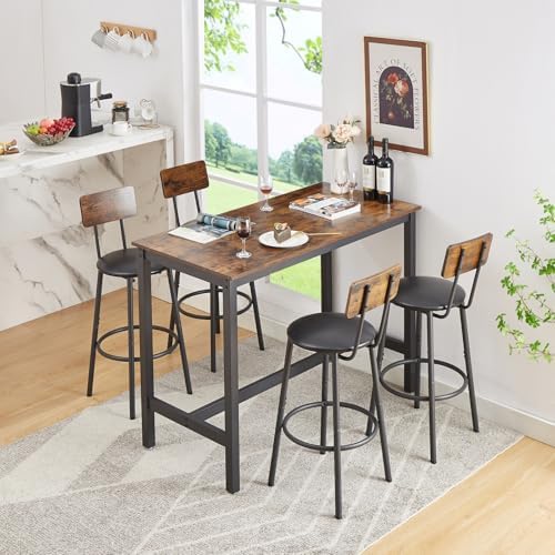 Amazon.com - GTU Furniture Elegant High Top Kitchen Dining Room Bar Set ...