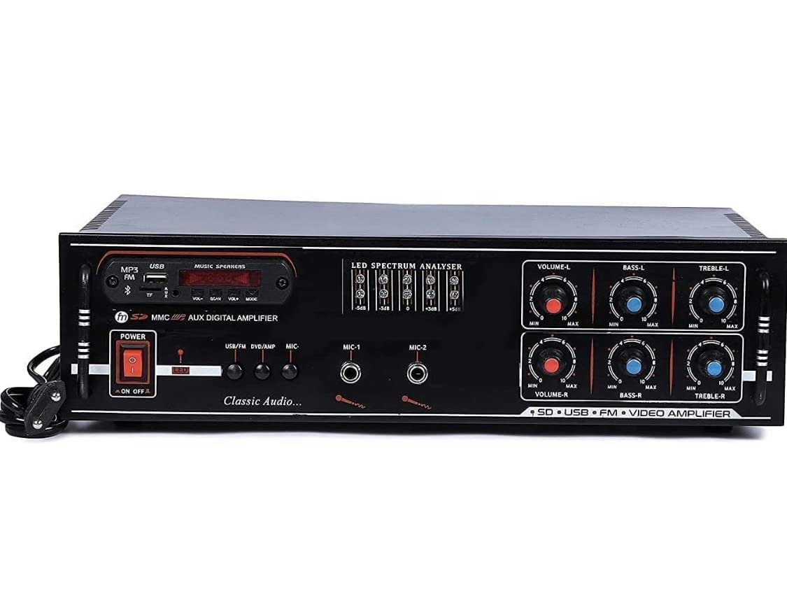 Tech-Unique® Sterio Sound 5500 watt p.m.p.o Amplifier With Recording ...