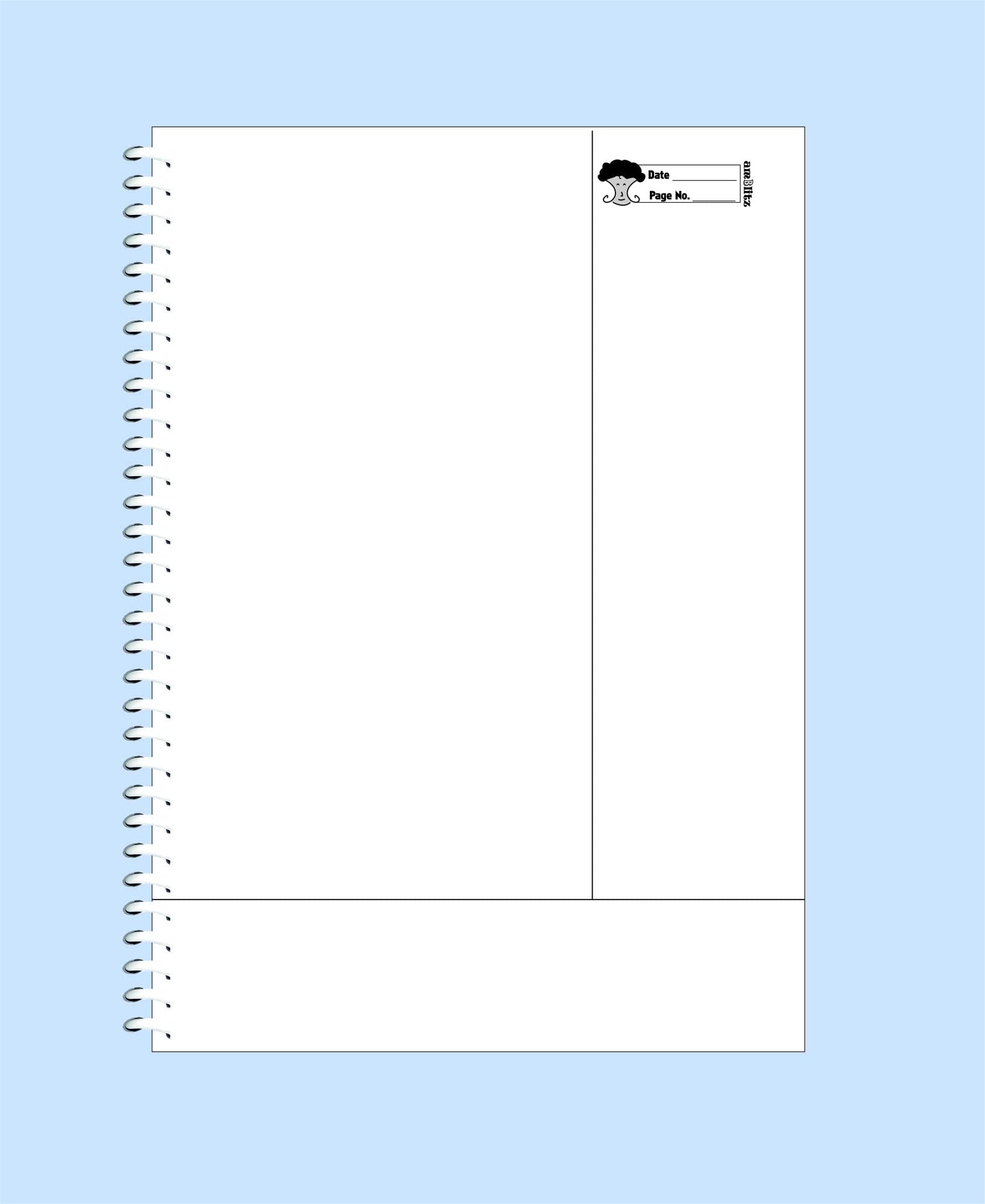 amblitz Unruled Spiral Notebook | UPSC TOPPER's Template for Current ...